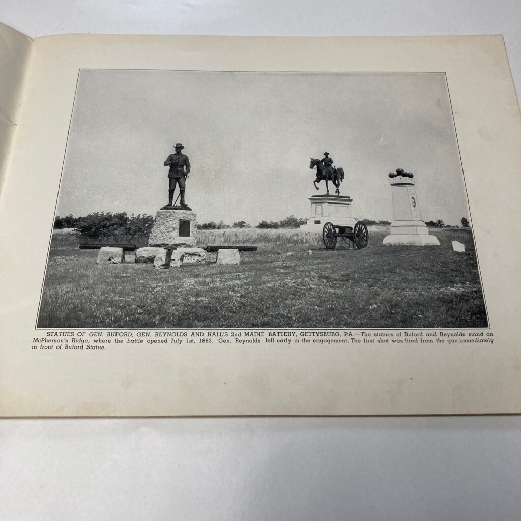 1920s “The Story of Gettysburg in Pictures” Civil War History Book ...