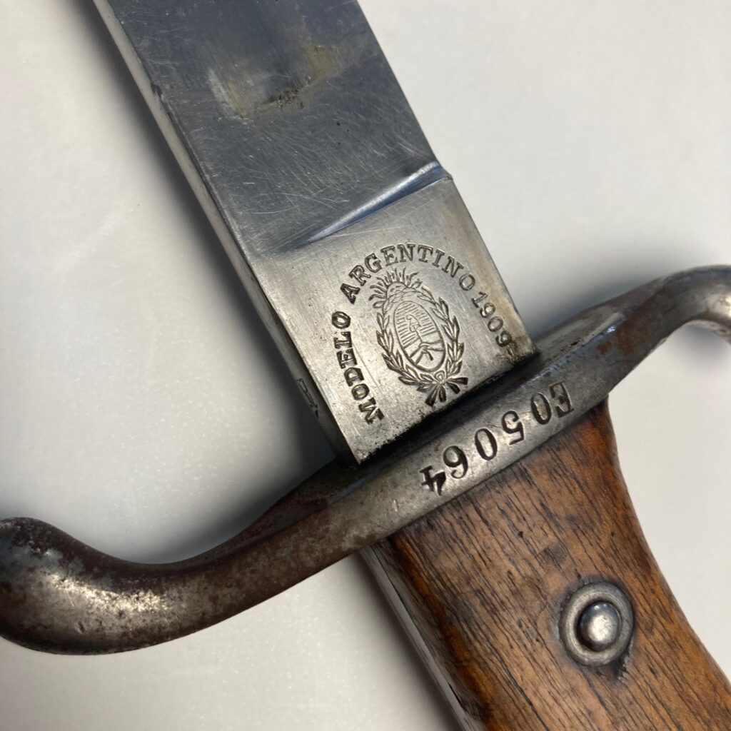 World War I era 1909 Argentine Mauser Bayonet – Solingen, Germany – The ...